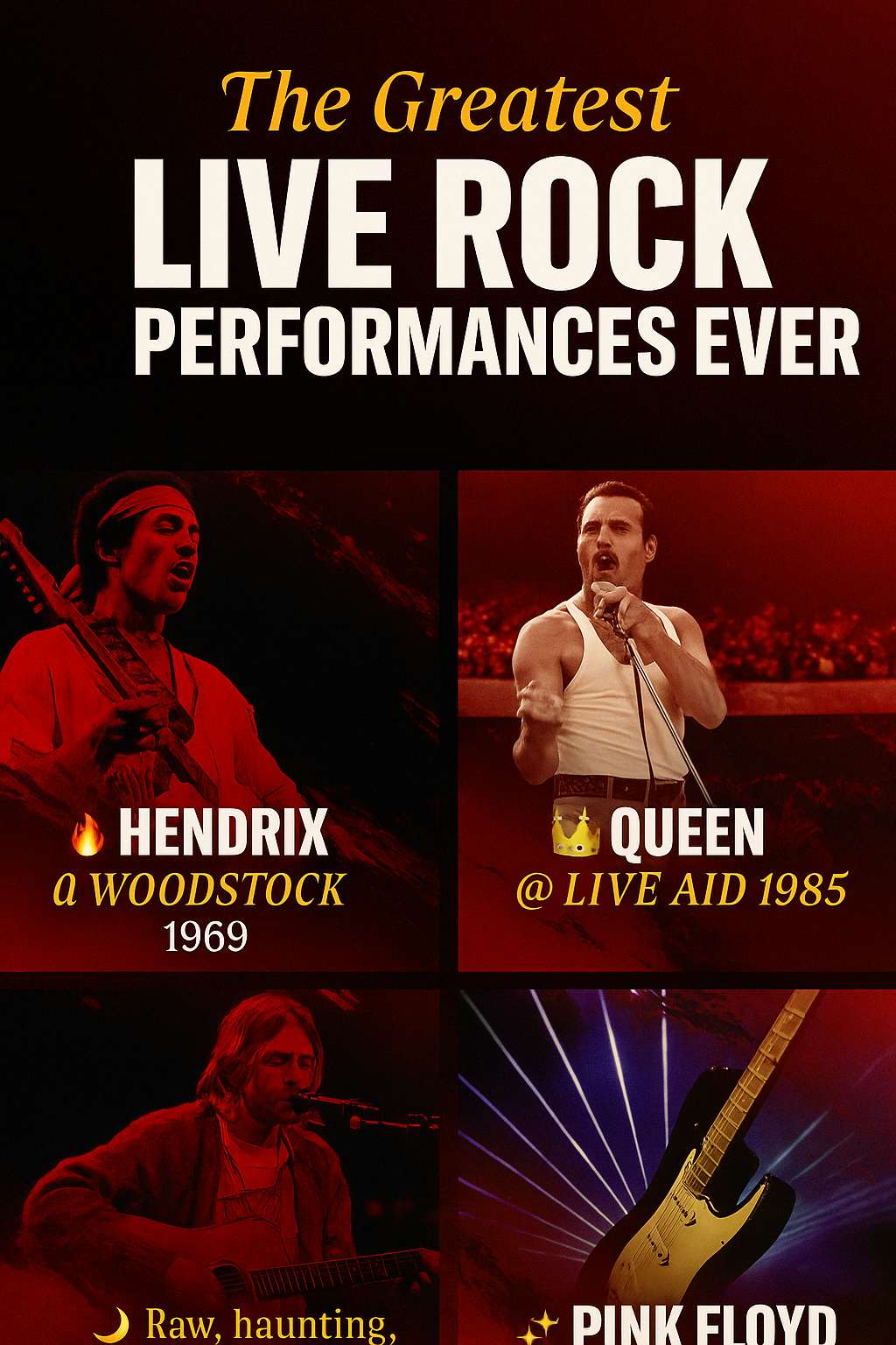 The Best Live Rock Performances in History: 12 Legendary Moments That ...